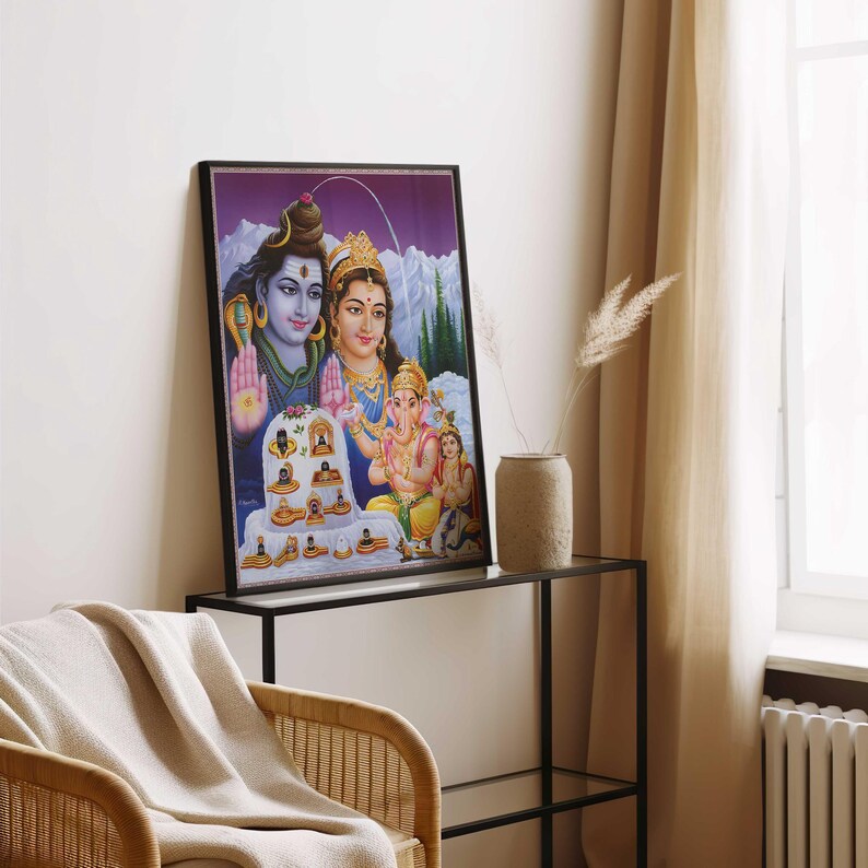 Shiv Parivaar, Parvati and Ganesh, God Shiva, Hindu God, Shiv Art ...