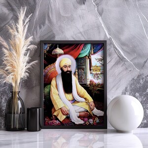 Sikh Art | Guru Ram Das Sahib | Fourth Sikh Guru From 1574 to 1581 ...