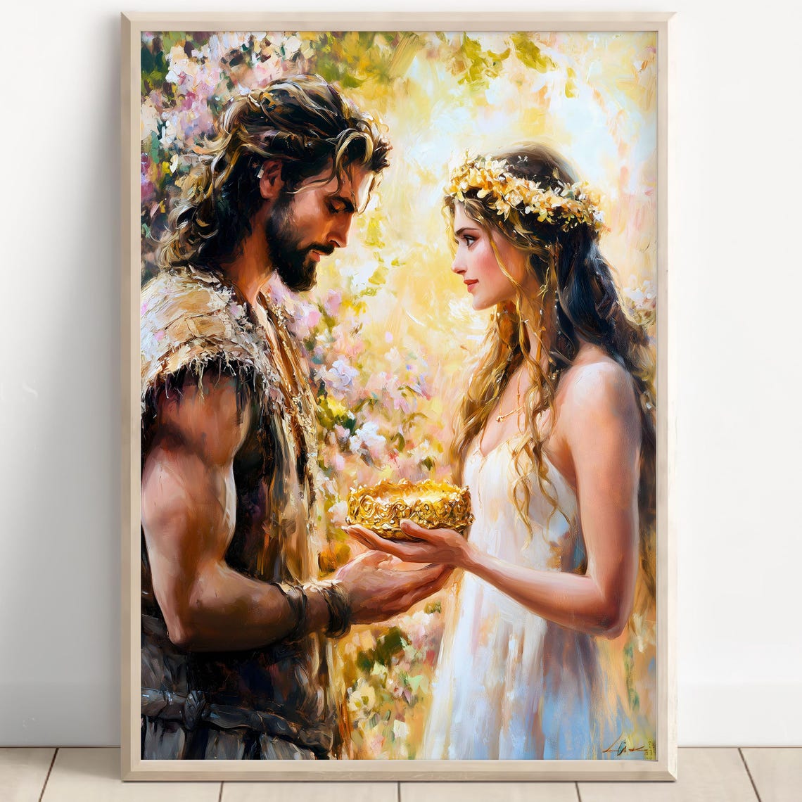 Hephaestus & Aphrodite Wall Art, God of Fire, Blacksmithing, and ...