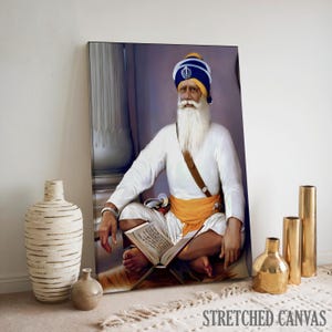 Sikh Art | Baba Deep Singh | Vintage Art | Print | Canvas - Etsy
