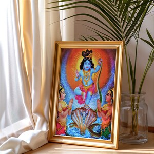 Little Krishna , Krishna, Krishna Painting, Krishna Art, Vintage Art ...