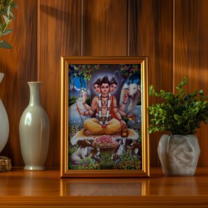 Dattatreya, Trimurti, Combination of the Three Hindu Gods Brahma ...