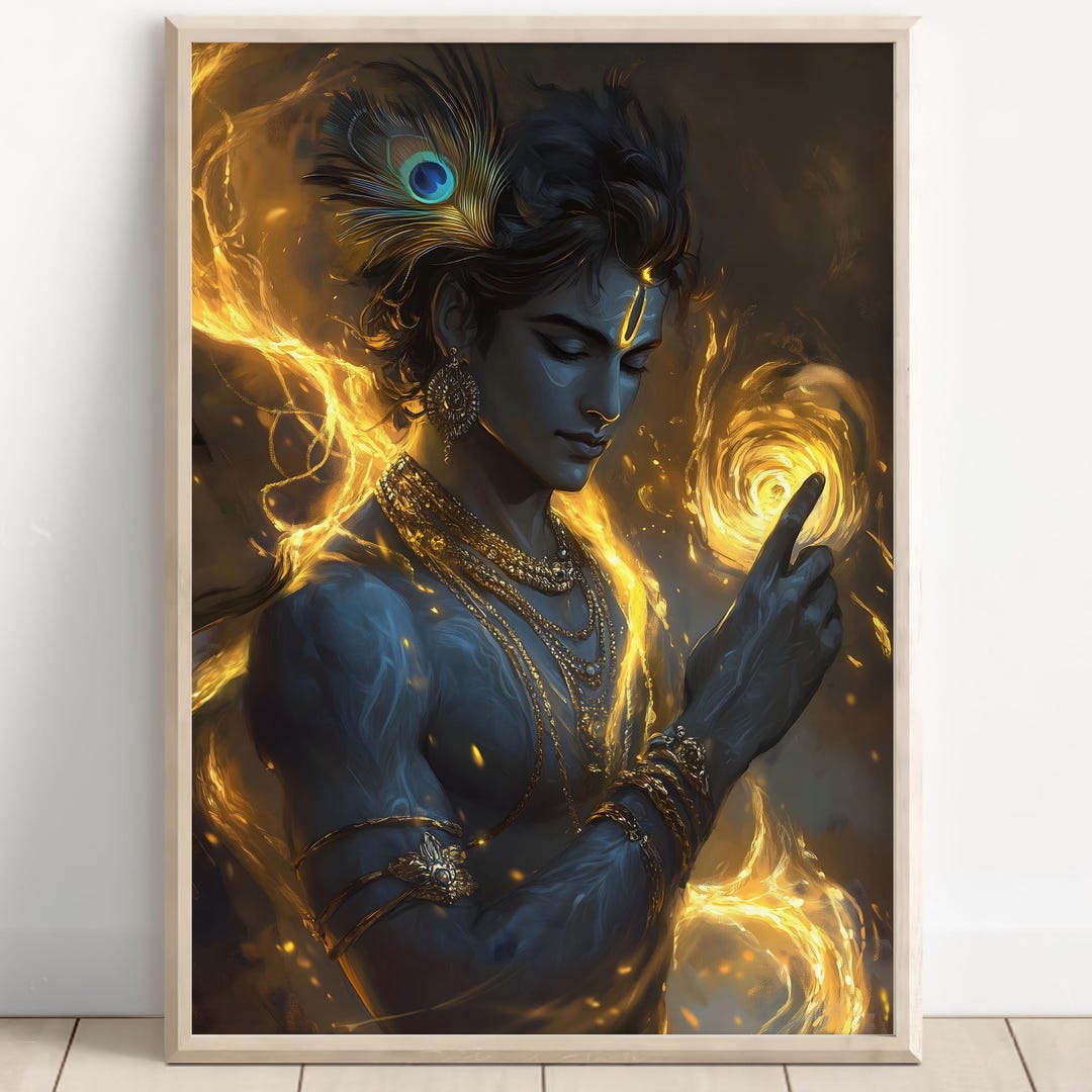Krishna Art, Lord Krishna, Krishna Painting, Hindu God, Hindu God Wall ...