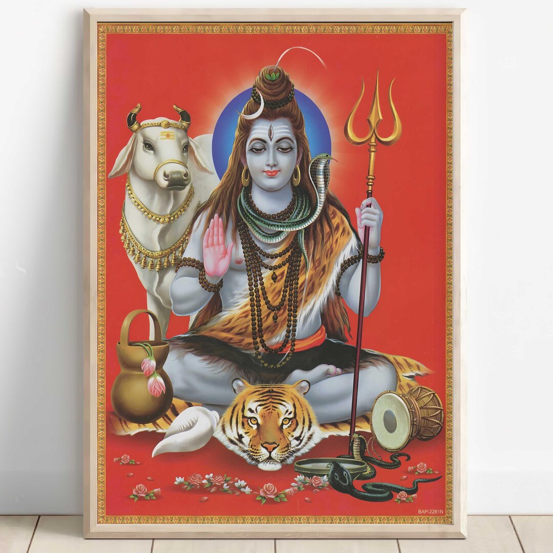 Shiv, God Shiva, Hindu God, Shiv Art, Indian God, Shiva Wall Art, Shiv ...