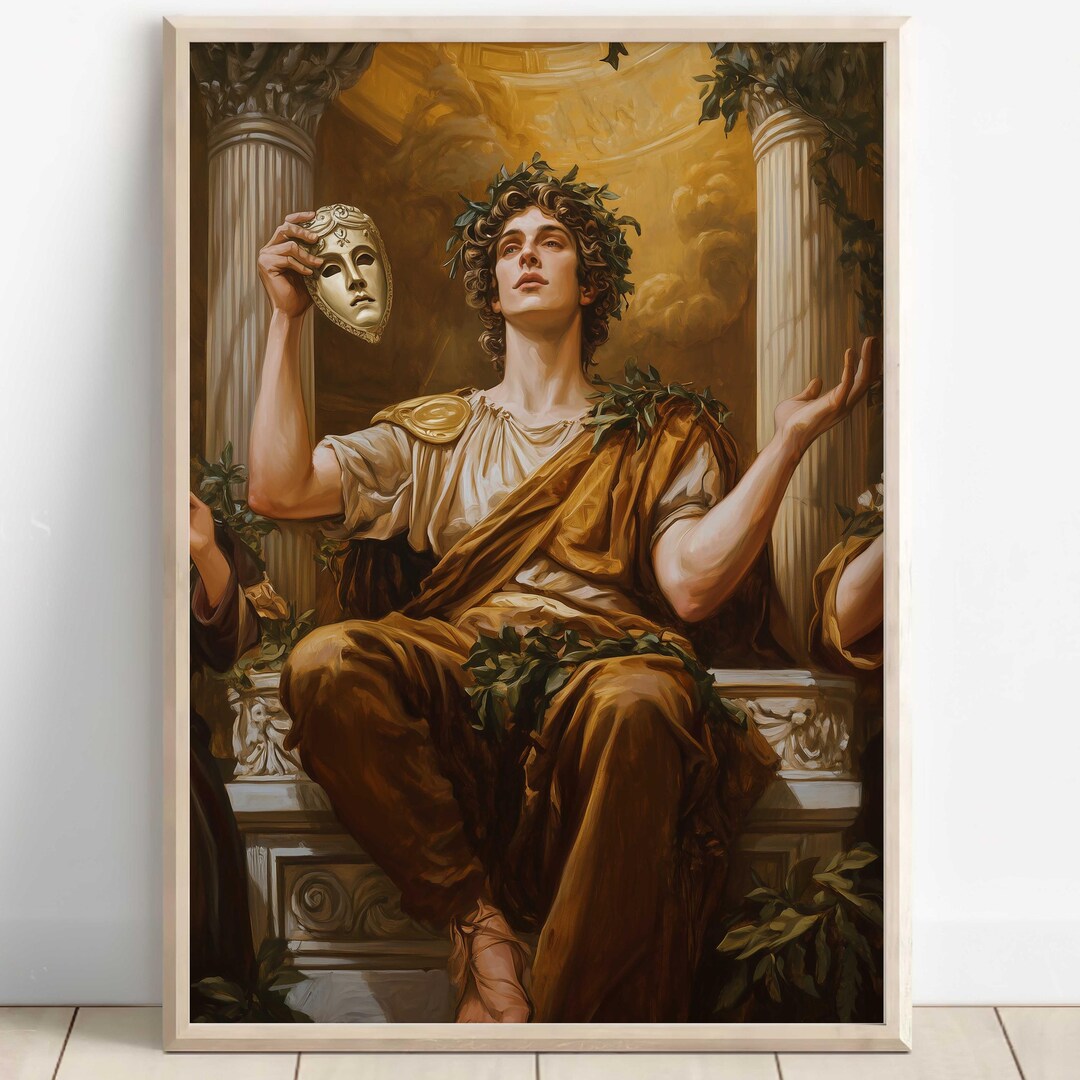 Dionysus Wall Art, God of Wine, Festivity, and Theater, Greek Gods ...