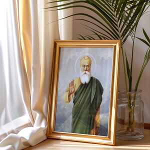 Sikh Art | Guru Nanak Dev | First Sikh Guru From 1469 to 1539 | Vintage ...