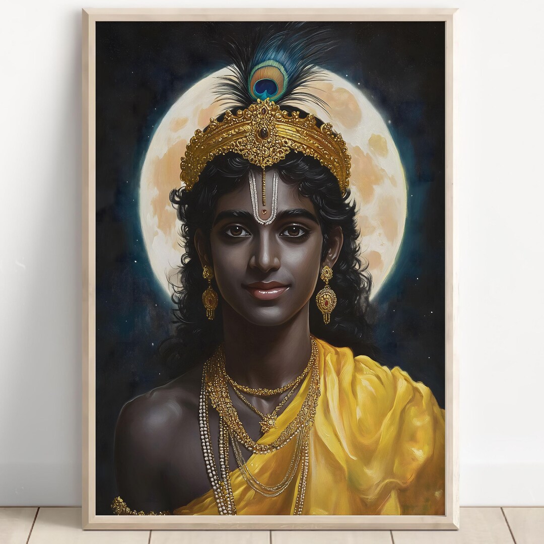 Krishna Art, Lord Krishna, Krishna Painting, Krishna Portrait, Hindu ...