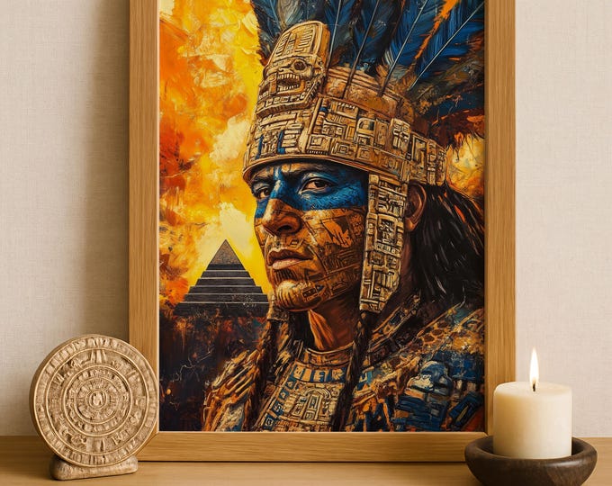 Chimalli, Escudo Azteca, Aztec Shield, Personalized gift, Art Aztec ...