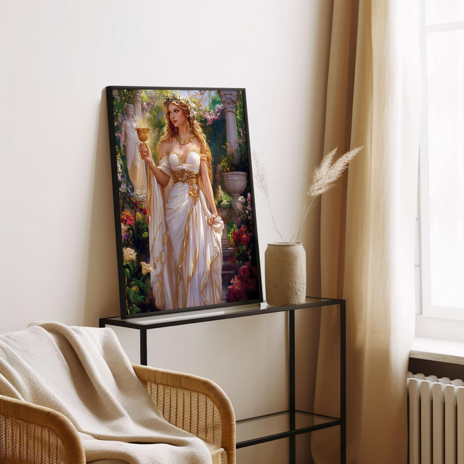 Hebe Wall Art, Greek Goddess of Youth Print, Divine Feminine Artwork ...