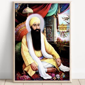 Sikh Art | Guru Ram Das Sahib | Fourth Sikh Guru From 1574 to 1581 ...