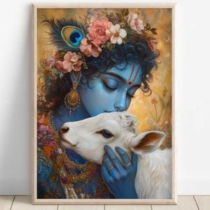 Krishna Art, Lord Krishna, Krishna Painting, Hindu God, Hindu God Wall ...