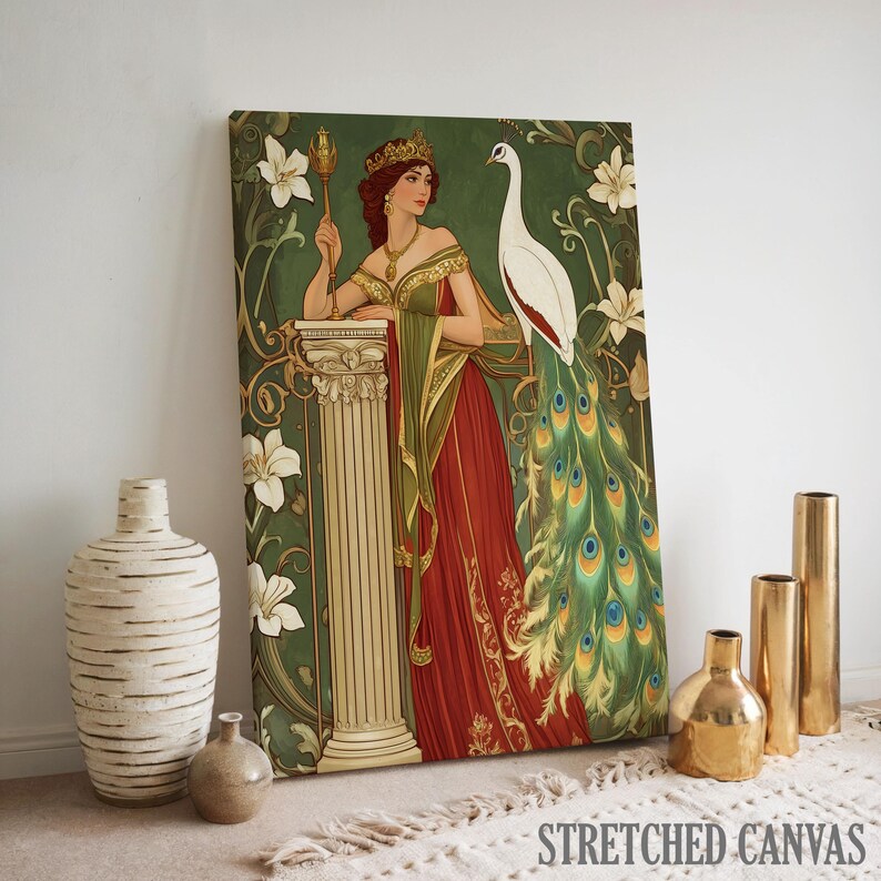 Hera Wall Art, Greek Goddess of Marriage and Queenship, Mythology ...