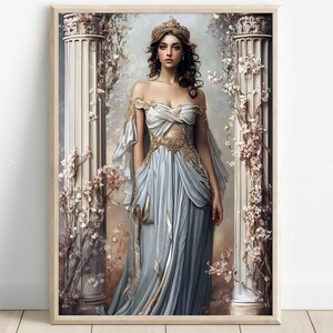 Hera Wall Art, Greek Goddess of Marriage and Queenship, Mythology ...