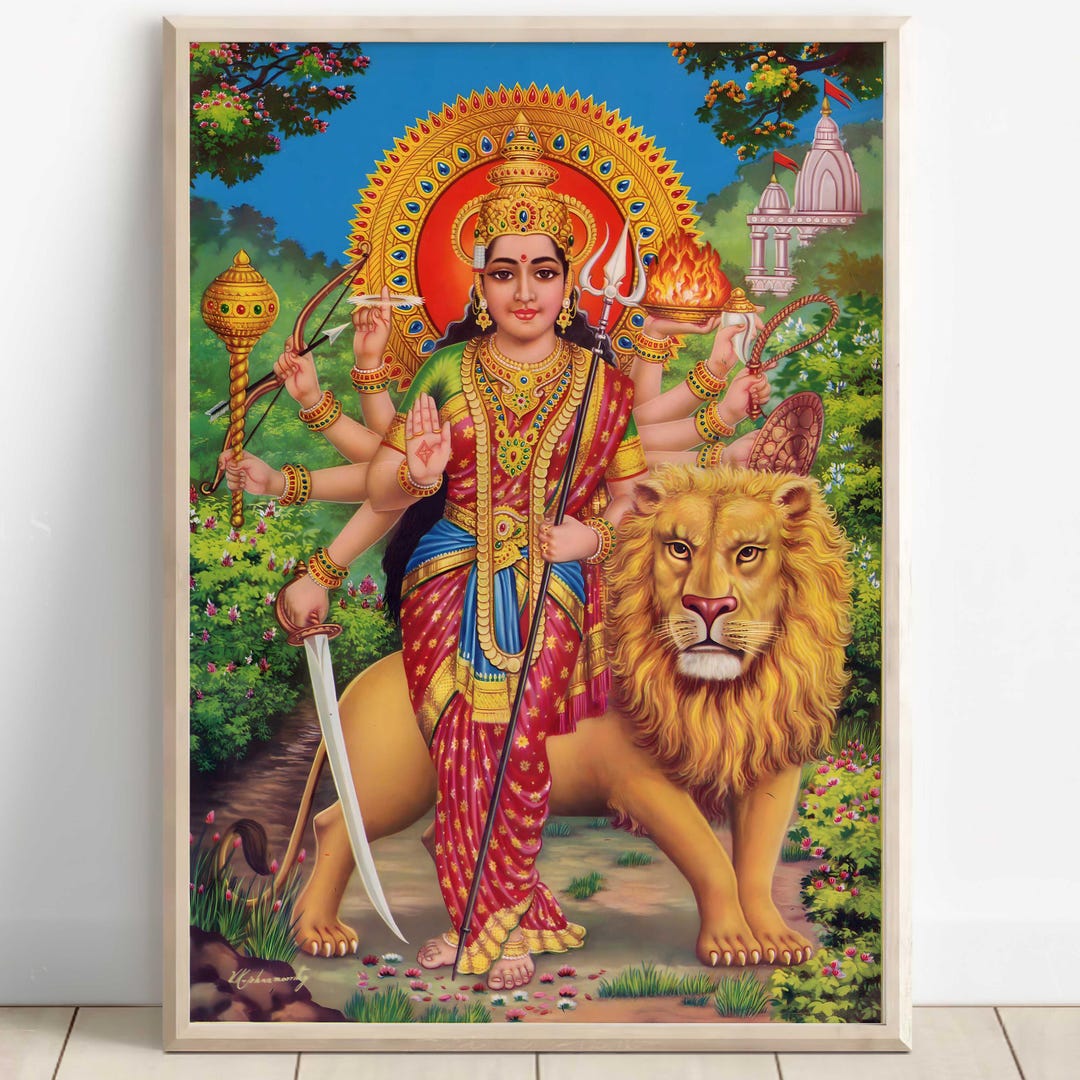 Bhavani, Durga, Goddess Durga, Durga Meditating, Durga Art, Durga ...