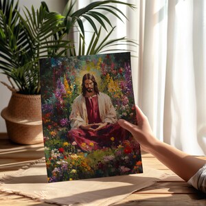 Christian Art, Jesus Meditating, Jesus Christ Meditating, Modern ...