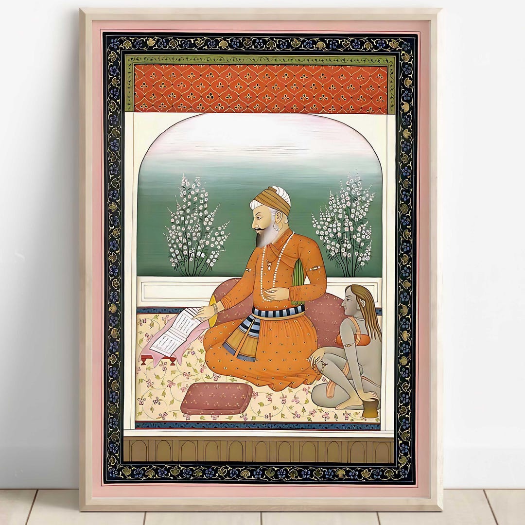 Sikh Art | Guru Arjan Dev | Fifth Sikh Guru From 1581 to 1606 | Vintage ...
