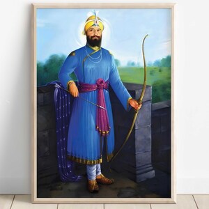 Sikh Art | Guru Gobind Singh | Tenth Sikh Guru From 1675 to 1708 ...