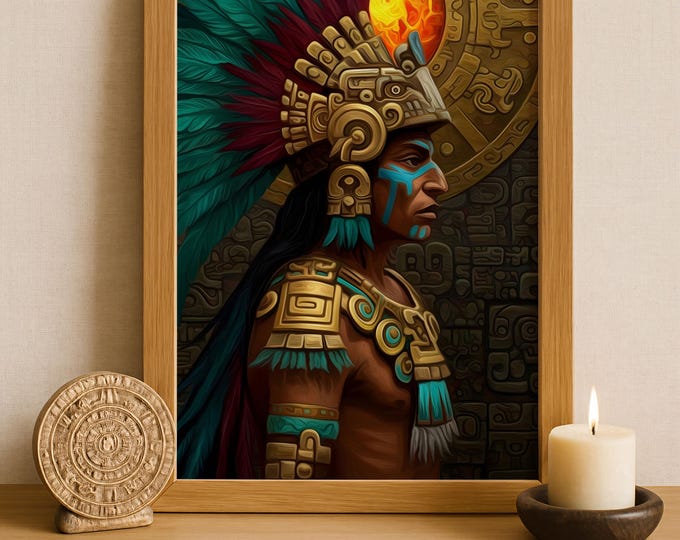 Chimalli, Escudo Azteca, Aztec Shield, Personalized gift, Art Aztec ...
