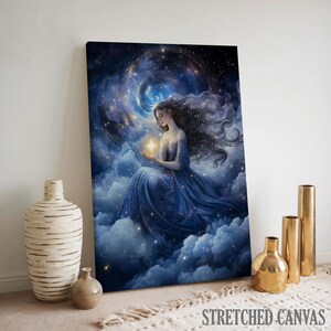 Asteria Wall Art, Greek Goddess of Stars, Art Nouveau Decor, Mythology ...