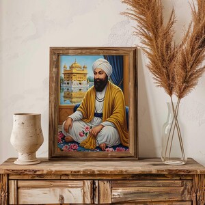 Sikh Art | Guru Ram Das Sahib | Fourth Sikh Guru From 1574 to 1581 ...