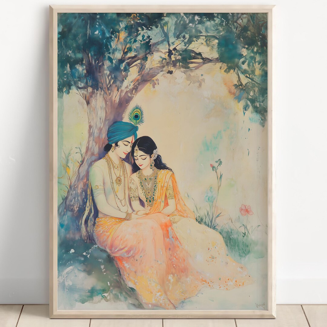 Krishna Art, Krishna and Radha, Radha Krishna, Krishna Painting, Hindu ...