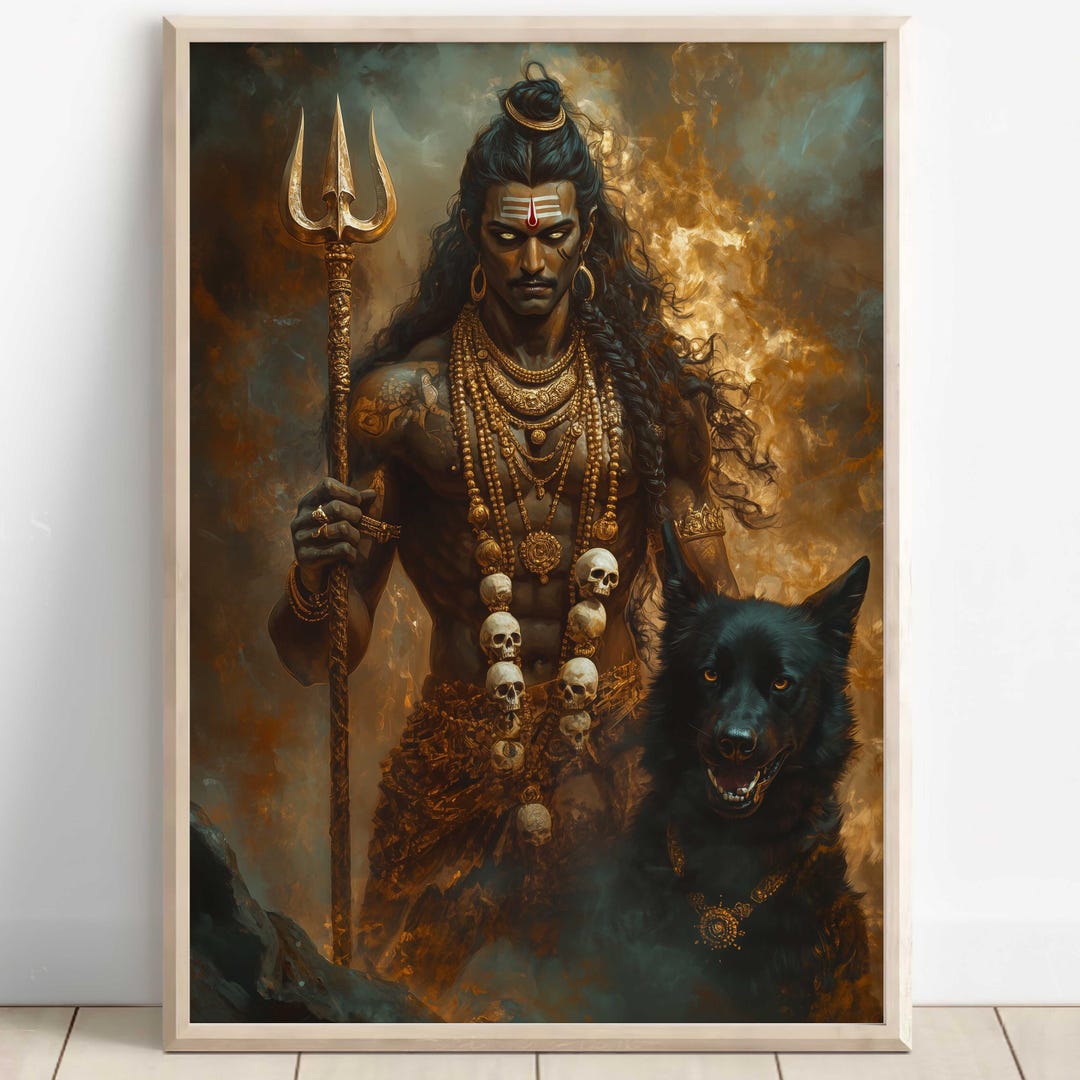 Shiva, God Shiva, Shiv With Dog, Hindu God, Shiv Art, Indian God, Shiva ...