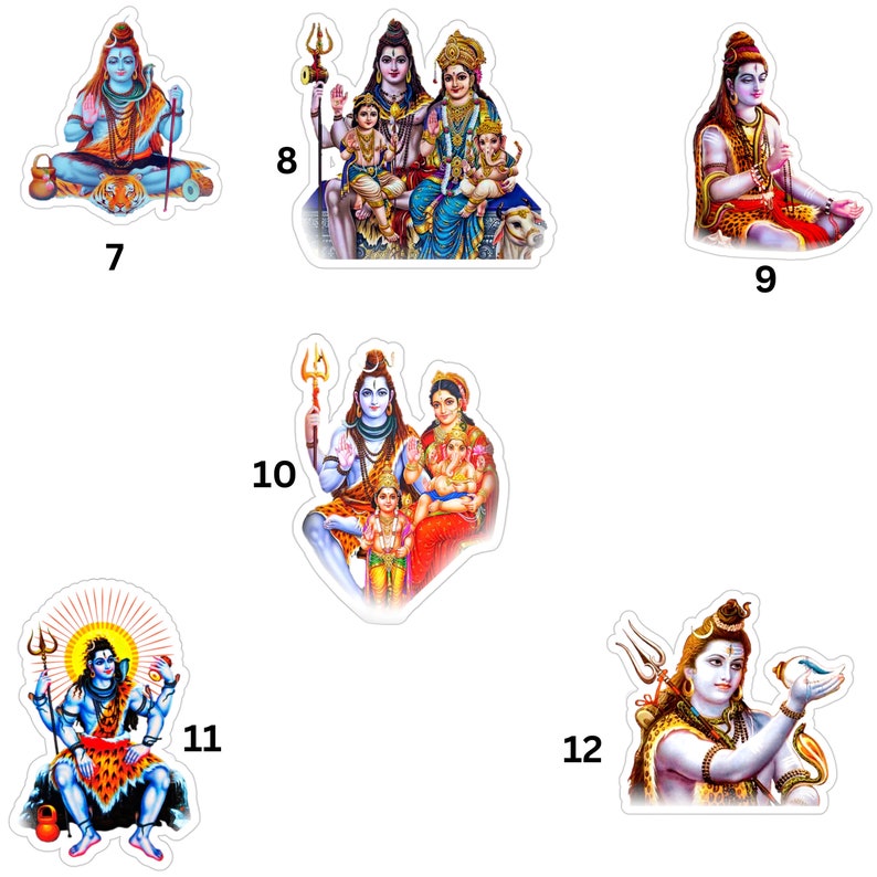 Shiva Stickers, Hindu Gods Stickers, Vinyl Stickers, Laptop Stickers ...