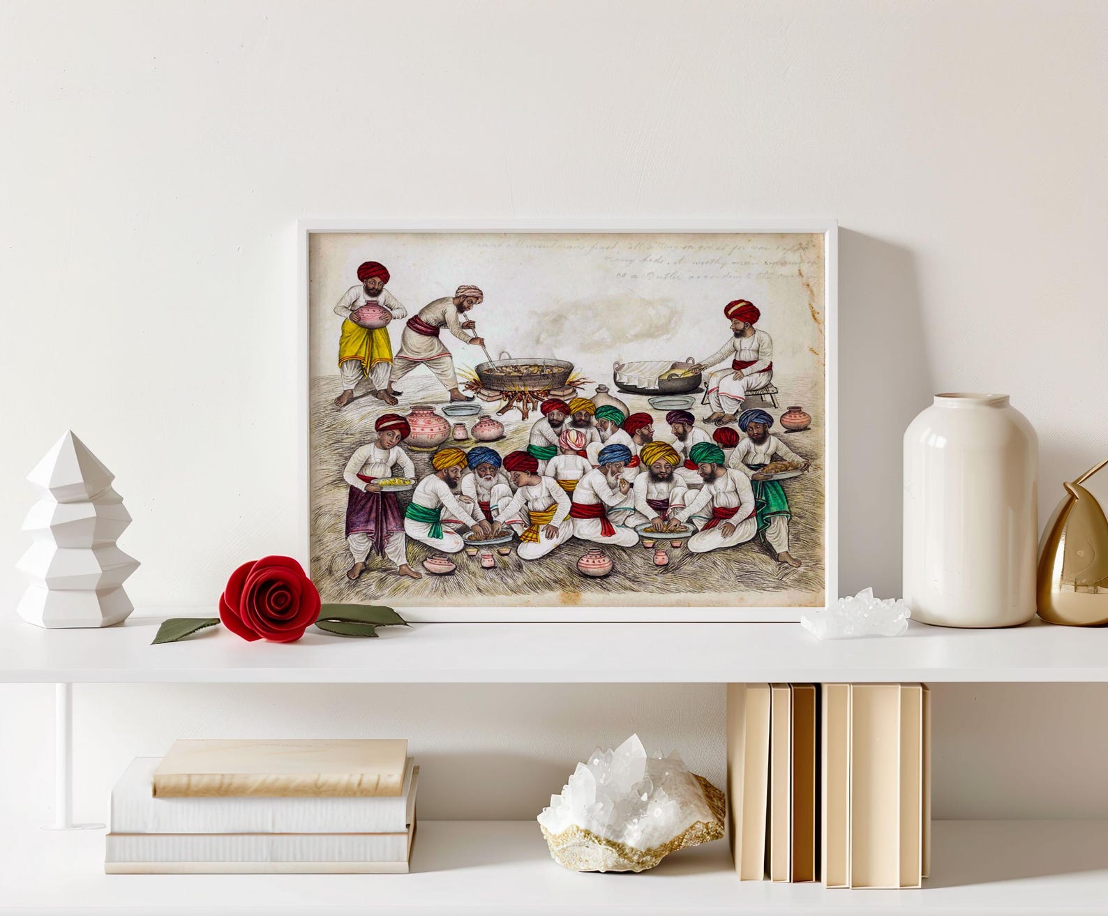 Sikh Art | Langer | Vintage Art Painting | Print | Canvas - Etsy