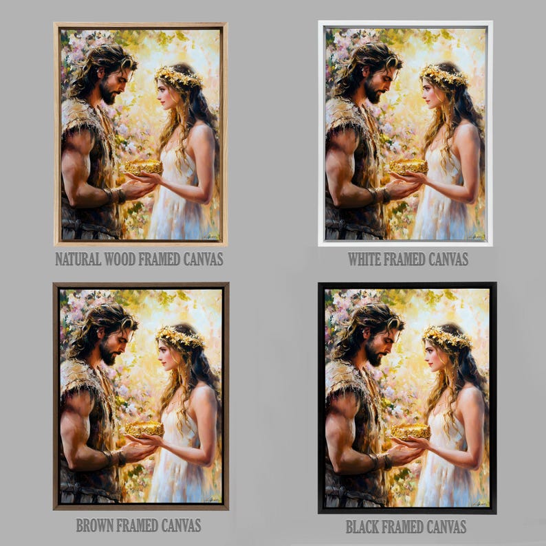 Hephaestus & Aphrodite Wall Art, God of Fire, Blacksmithing, and ...
