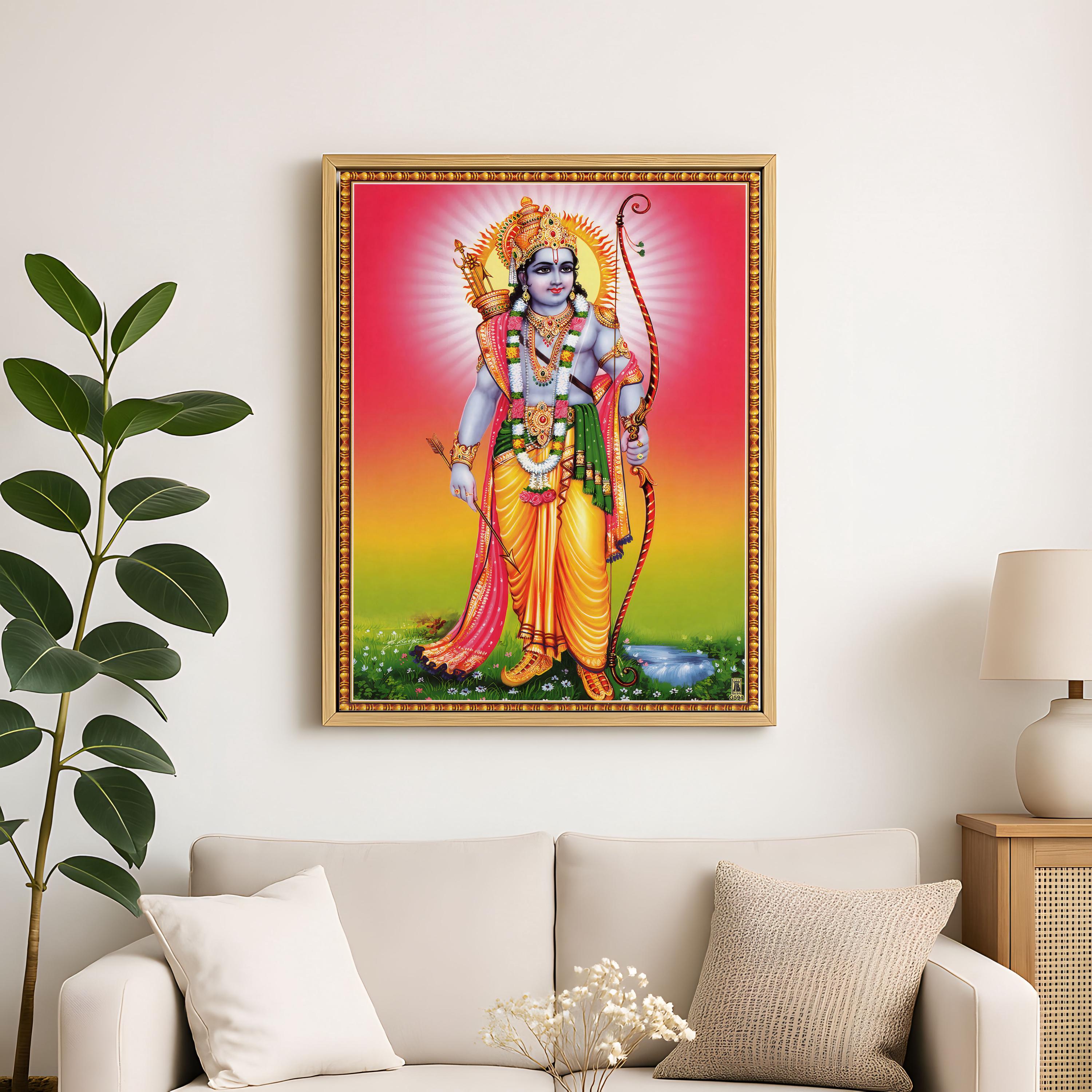 Ram Wall Art, Rama, Lord Ram, Hindu God, Hindu God Wall Art, Indian God ...