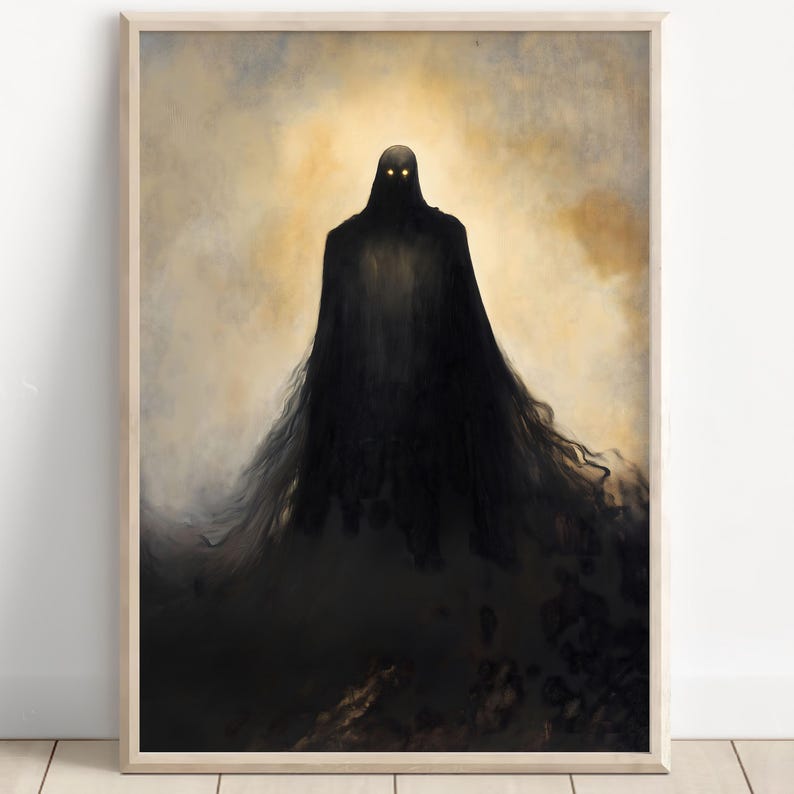 Erebus Wall Art, God of Darkness and Shadow, Greek Gods Poster, Greek ...