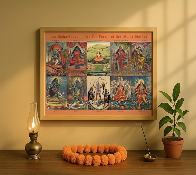 Mahavidyas Poster | Das Mahavidyas Wall Art | Divine Hindu Goddesses ...