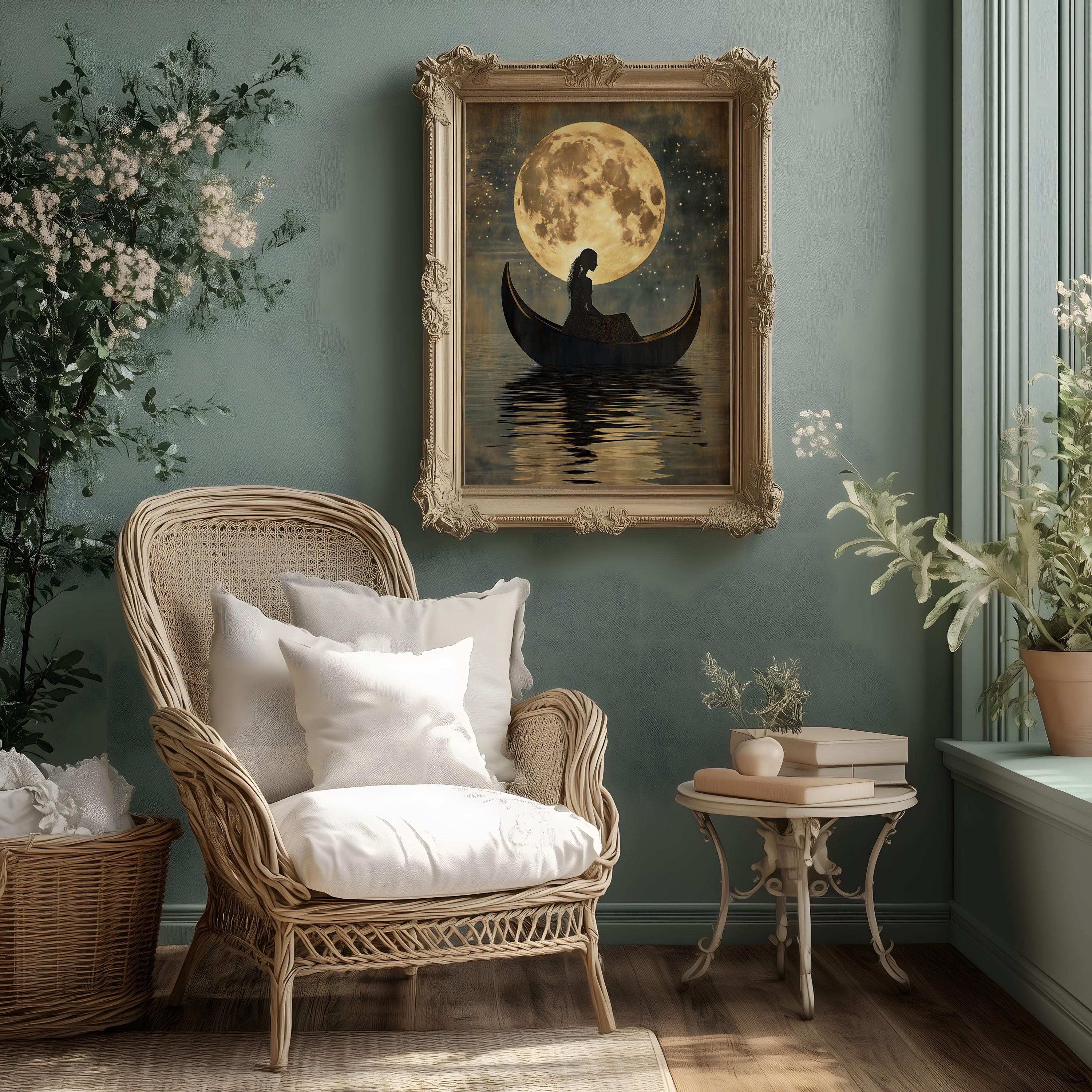 Galene Wall Art, Greek Goddess of Calm Waters, Art Nouveau, Mythology ...