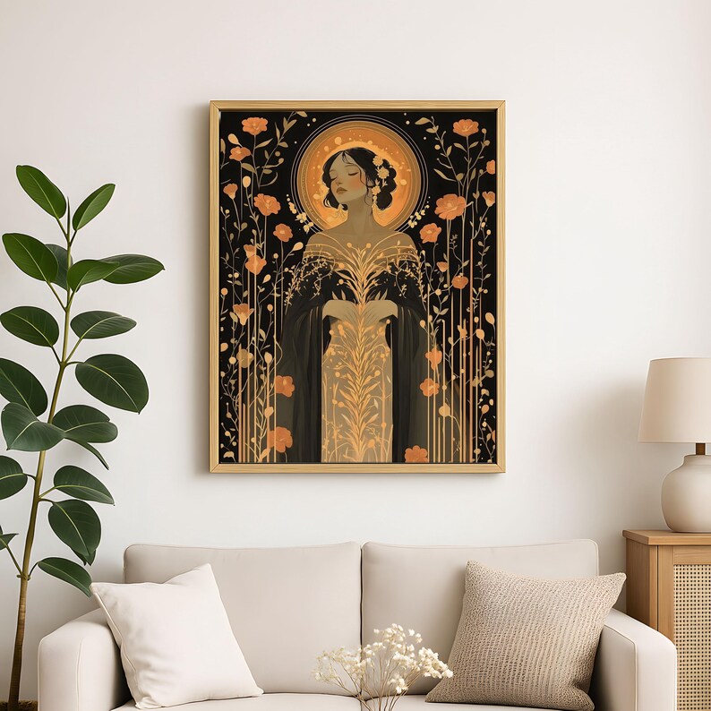Demeter Wall Art, Greek Goddess of Harvest and Fertility, Greek ...