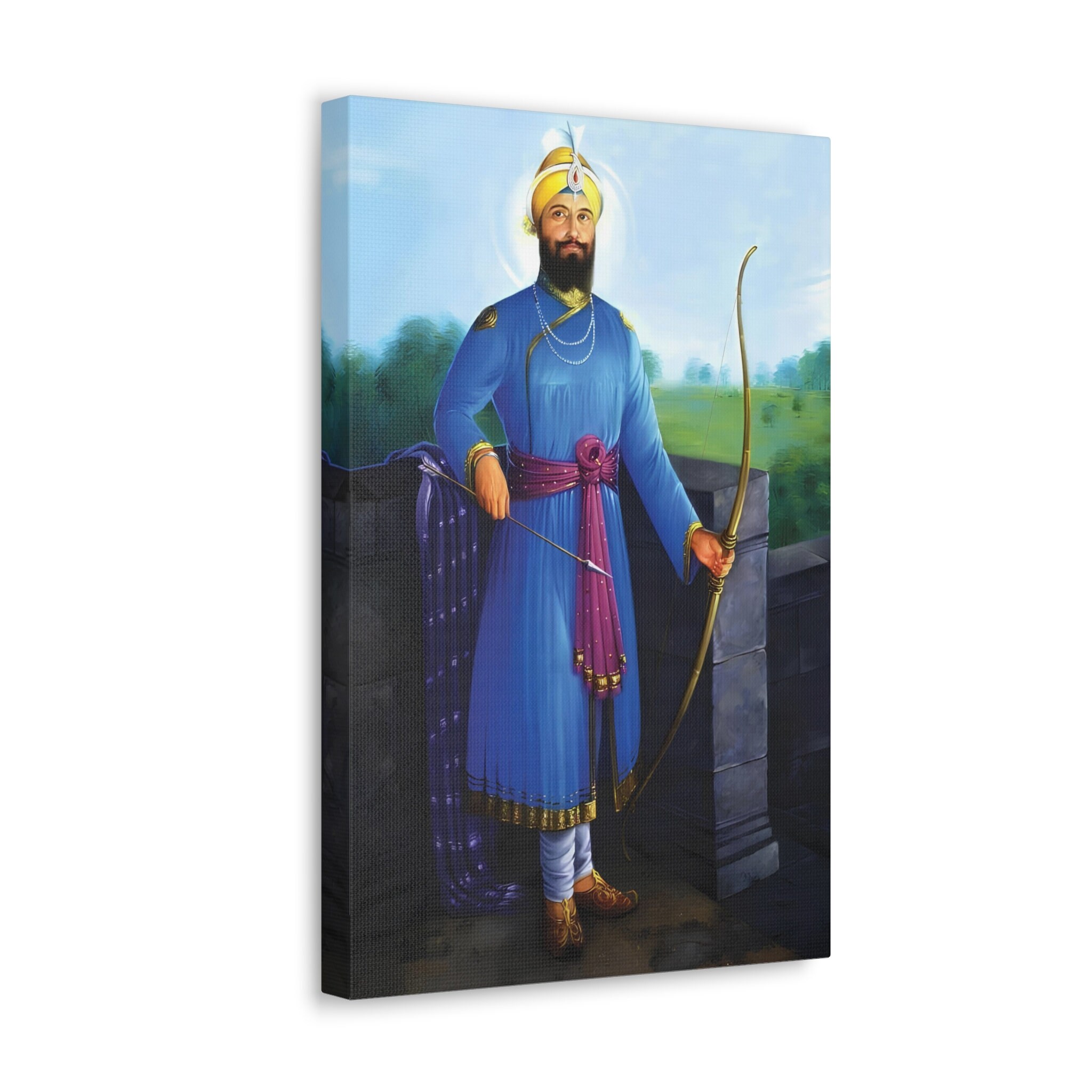 Sikh Art Guru Gobind Singh Tenth Sikh Guru From 1675 to 1708 Vintage ...