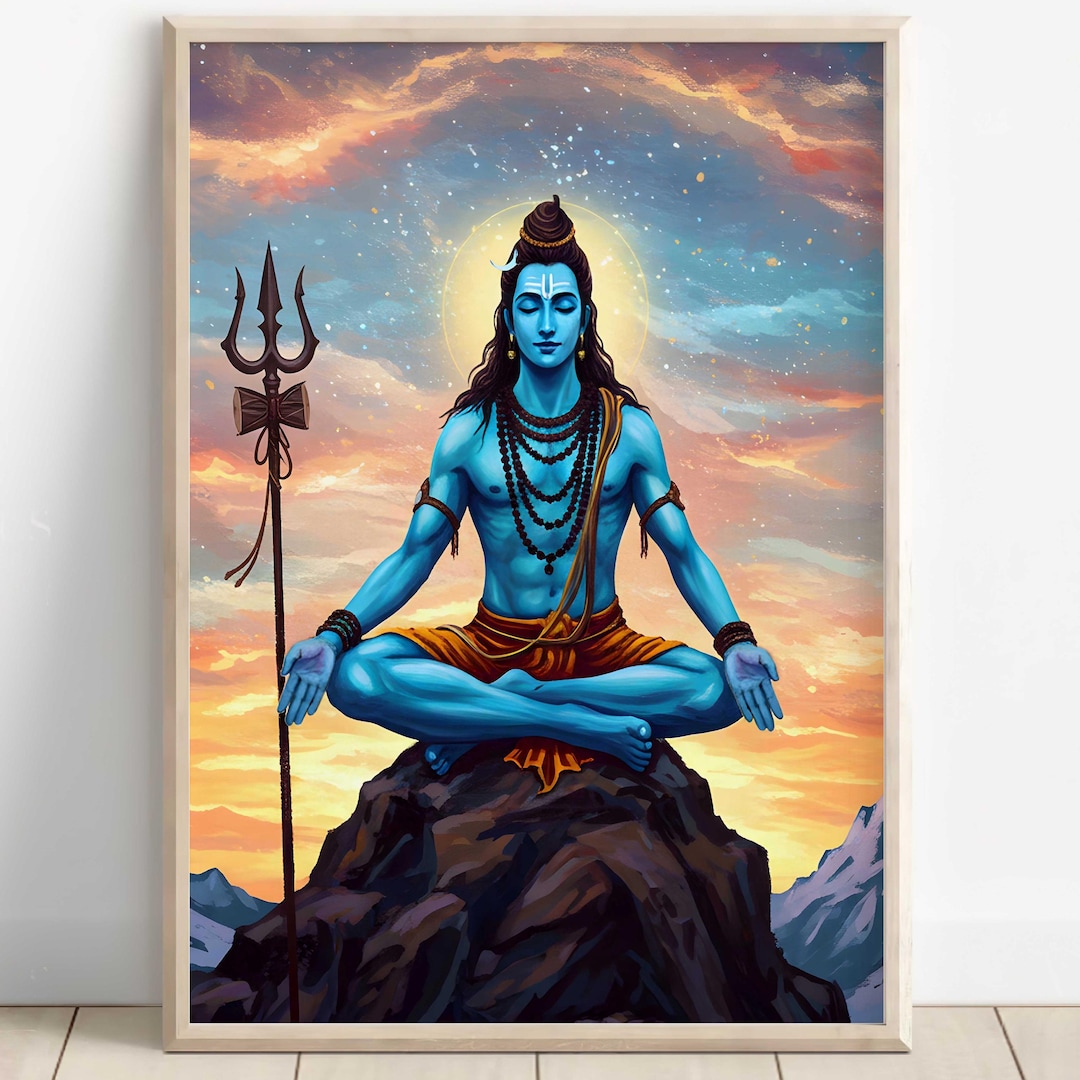 Shiva Wall Art, God Shiva, Hindu God, Shiv Art, Indian God, Shiva Wall ...