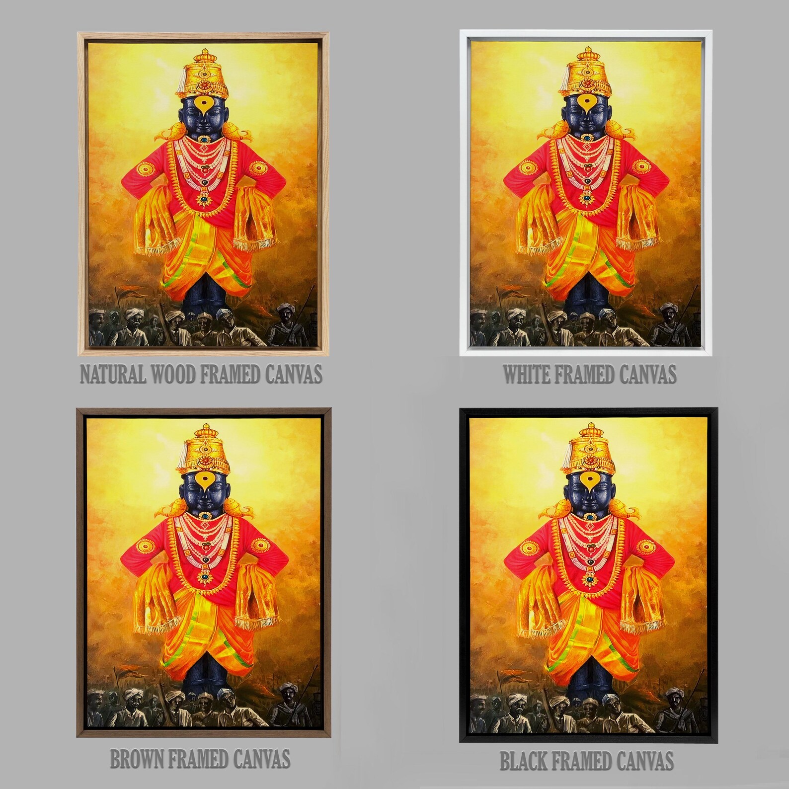 Hindu God Wall Art, Vitthal, Indian God, Poster Print, Canvas Print ...