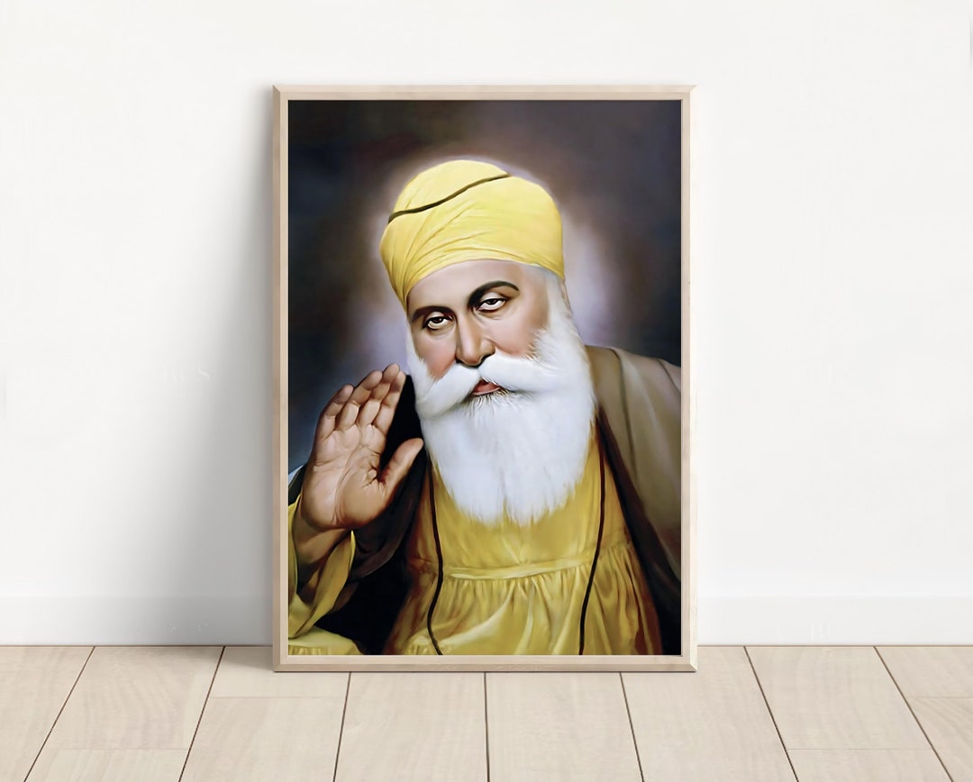 Sikh Art Guru Nanak Dev First Sikh Guru From 1469 to 1539 - Etsy