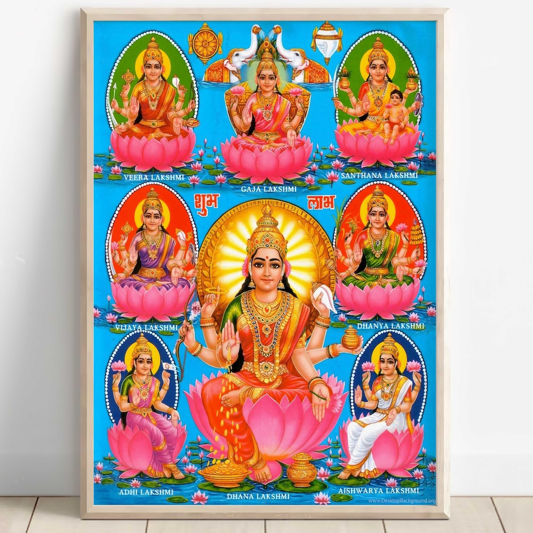 Lakshmi, Goddess of Wealth, Goddess Lakshmi, Lakshmi Art, Hindu Goddess ...