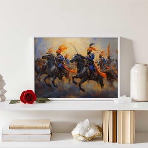 Khalsa Warrior, Sikh Art Print, Bold Warrior, Traditional Artwork ...