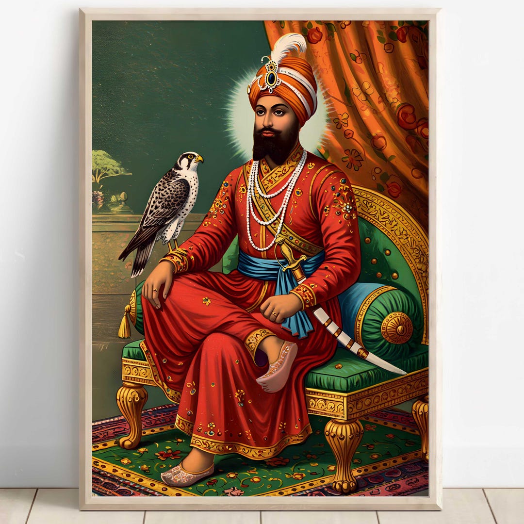 Sikh Art | Guru Gobind Singh | Tenth Sikh Guru From 1675 to 1708 | Sikh ...