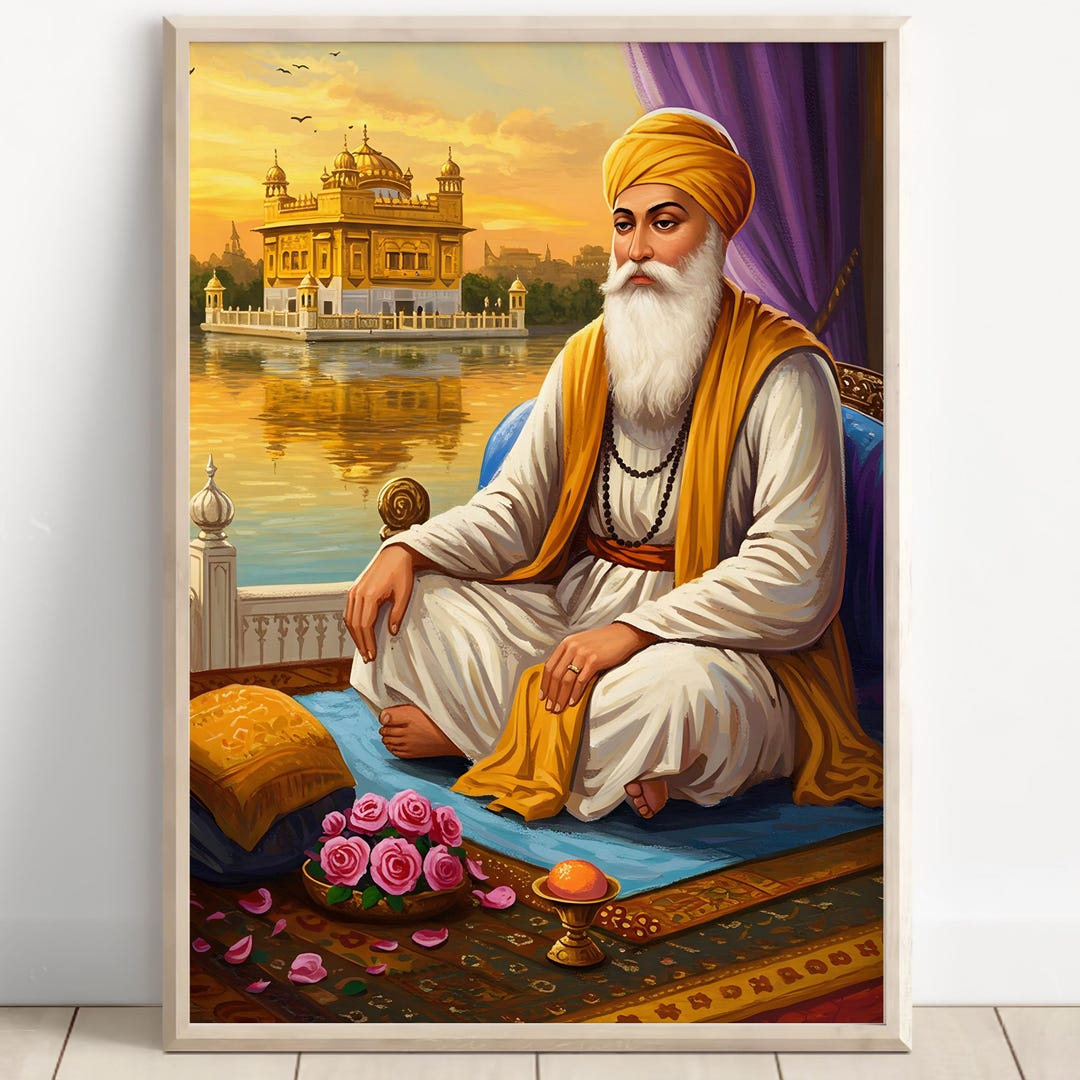 Sikh Art | Guru Nanak Dev | First Sikh Guru From 1469 to 1539 | Sikh ...