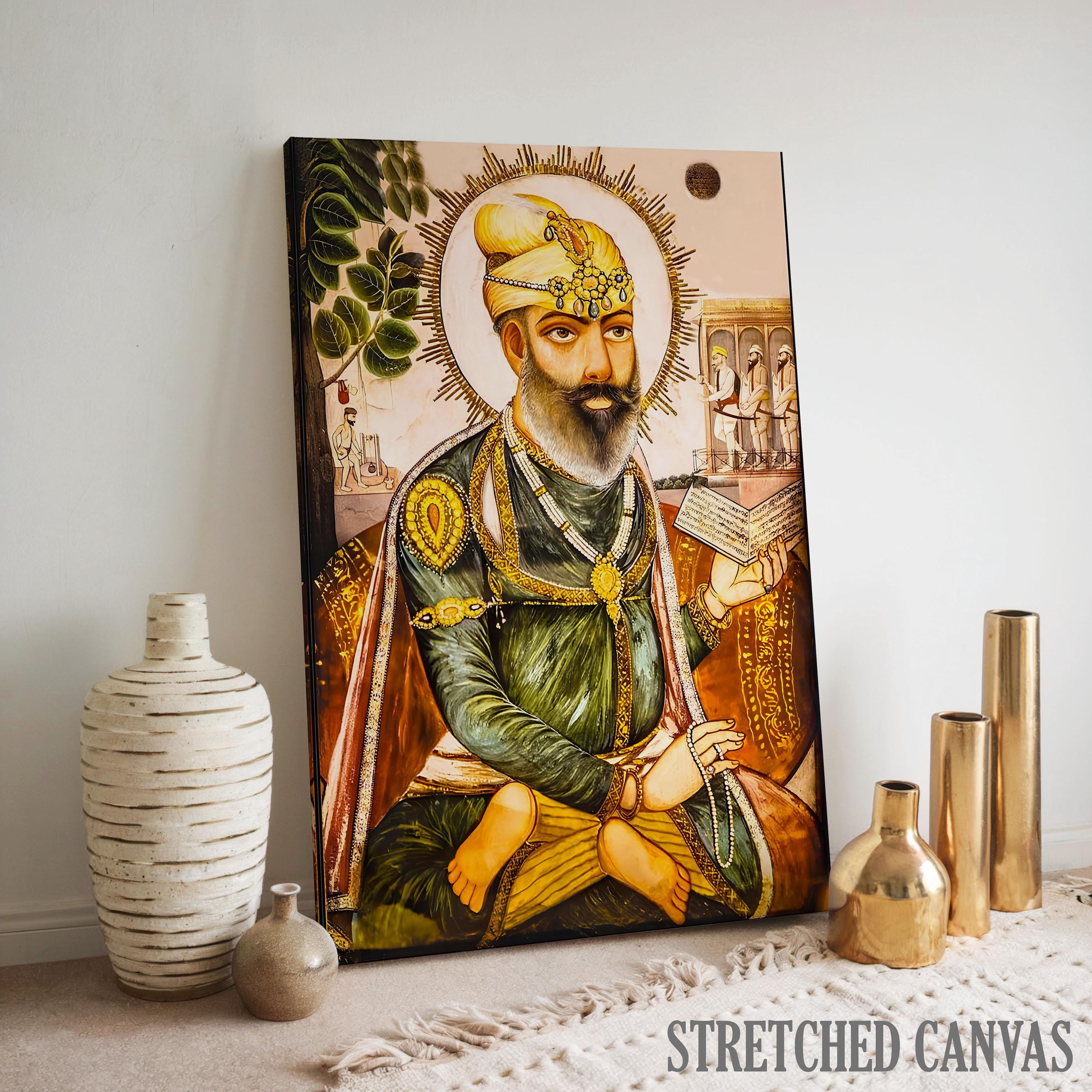 Sikh Art | Guru Tegh Bahadur Sahib | Ninth Sikh Guru From 1665 to 1675 ...