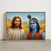Lord Krishna With Jesus Christ, Jesus Along With Krishna, Religious ...