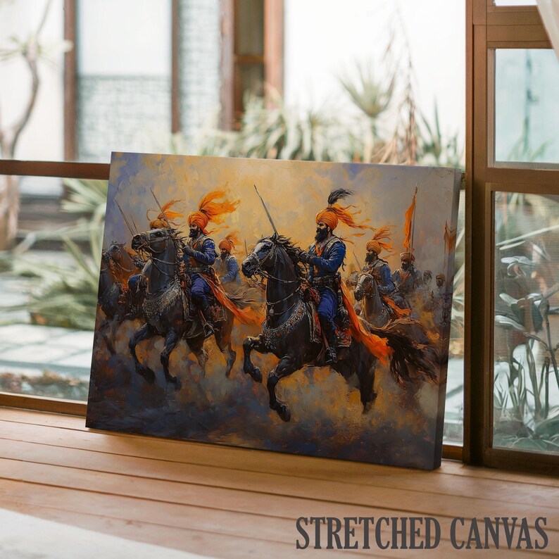 Khalsa Warrior, Sikh Art Print, Bold Warrior, Traditional Artwork ...