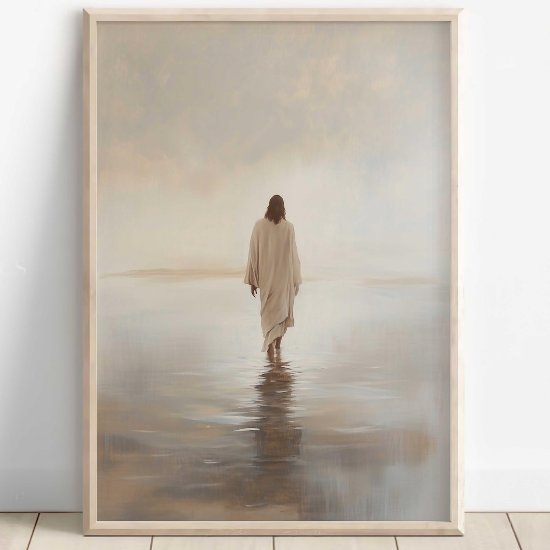 Christian Art, Jesus Walks on Water, Walking on Water, Walking on Water ...