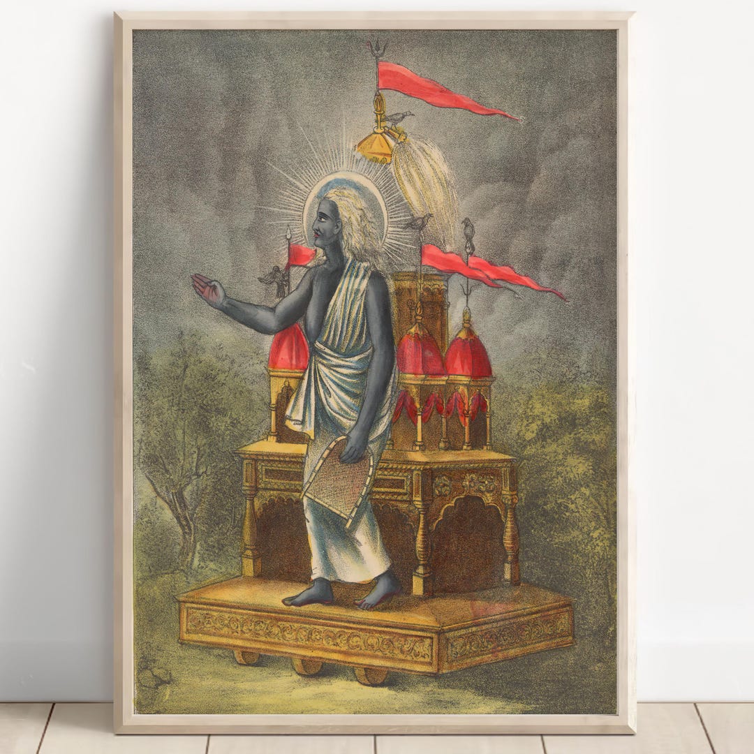 Dhumavati, Hindu Goddess Wall Art , Mahavidya, Goddess Dhumavati 1880 ...
