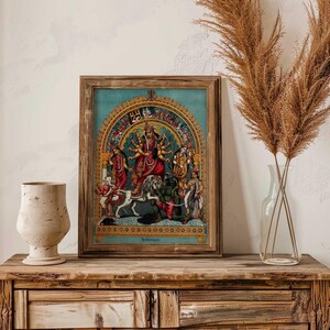 Durga Kills the Buffalo Demon, Durga, Goddess Durga, Durga Meditating ...