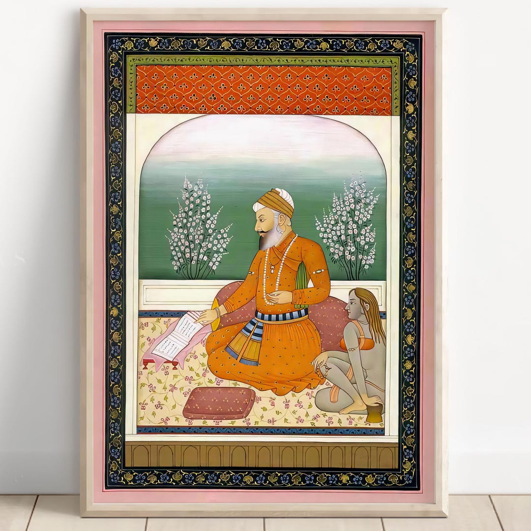 Sikh Art | Guru Arjan Dev | Fifth Sikh Guru From 1581 to 1606 | Vintage ...