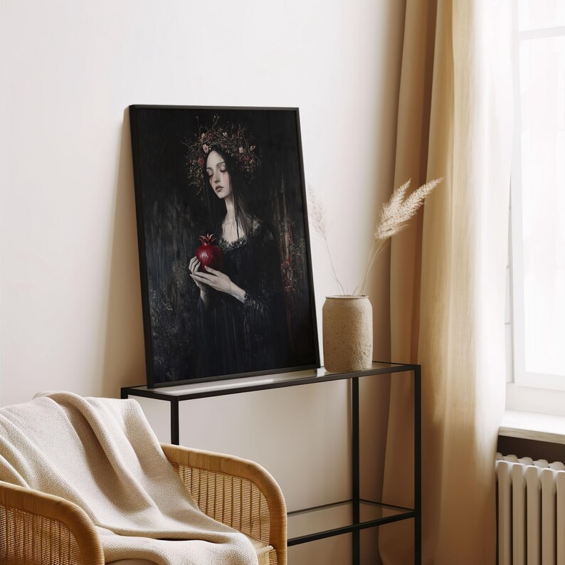 Persephone Wall Art, Greek Queen of the Underworld, Goddess Proserpina ...